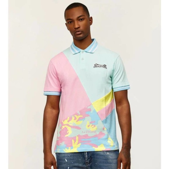 Le Tigre | Shirts | Le Tigre Mens Embroidered Tiger Logo Polo Shirt ...